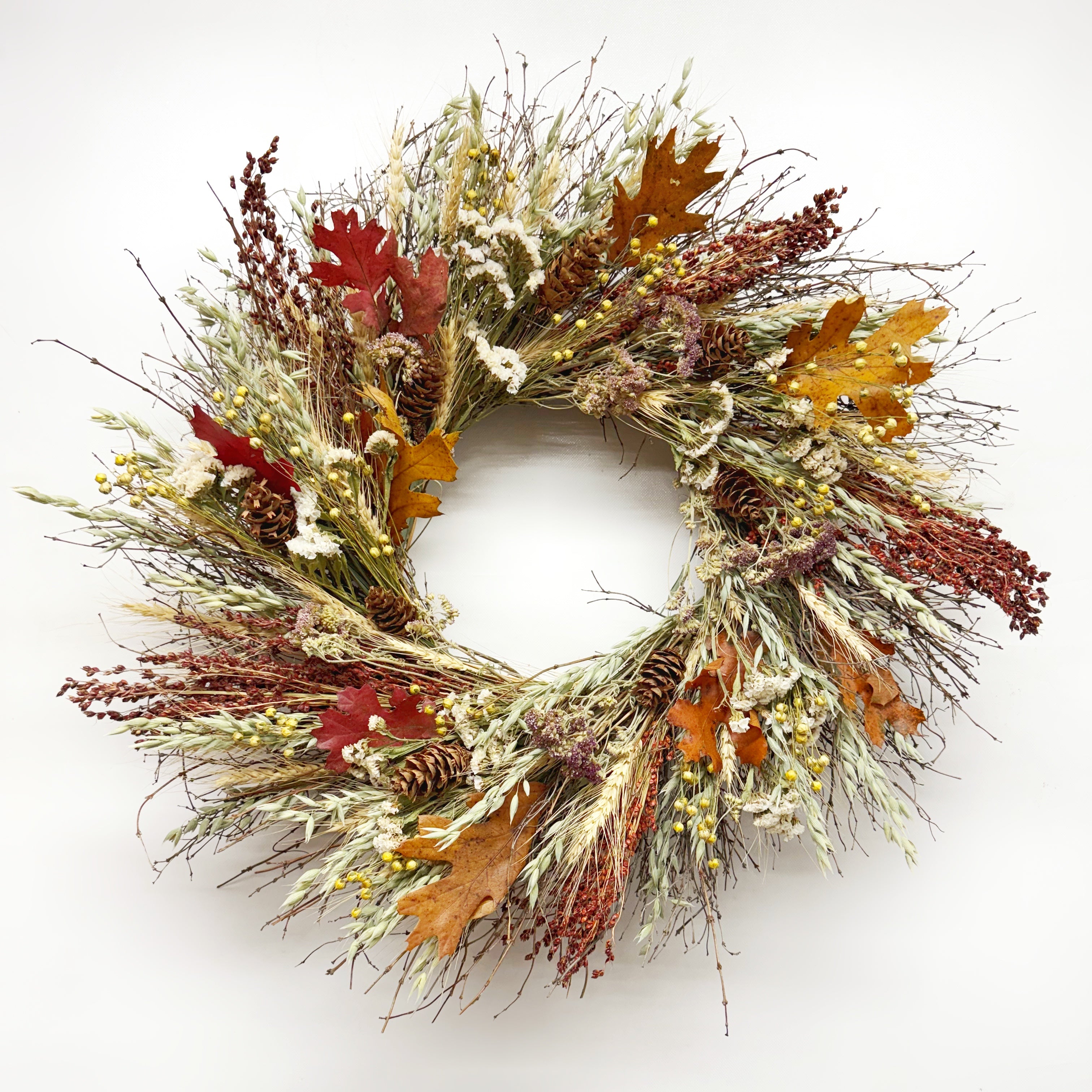Dried Maple Mist Wreath – VanCortlandt Farms